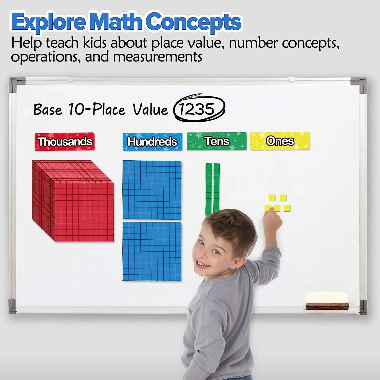 Magnetic Base Ten Blocks – Da Vinci School Supplies