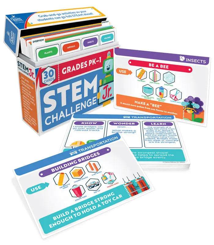 STEM Challenge Jr. Activity Cards - Grades PK -1 – Da Vinci School Supplies